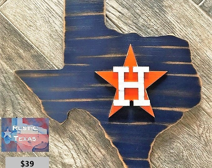 Houston Astros Rustic Sign 2 Options - Etsy