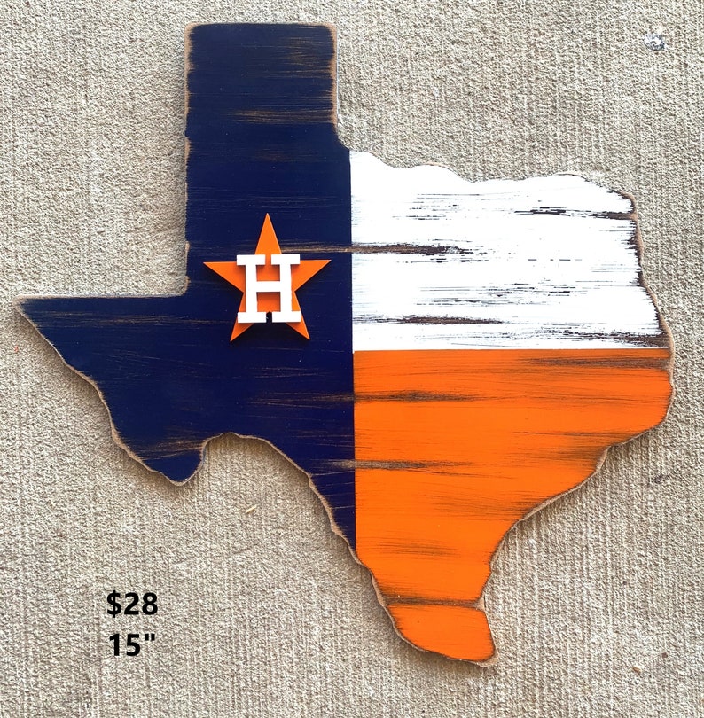 Houston Astros Rustic Sign - Etsy