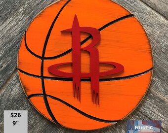 Houston Rockets Rustic Sign - Etsy