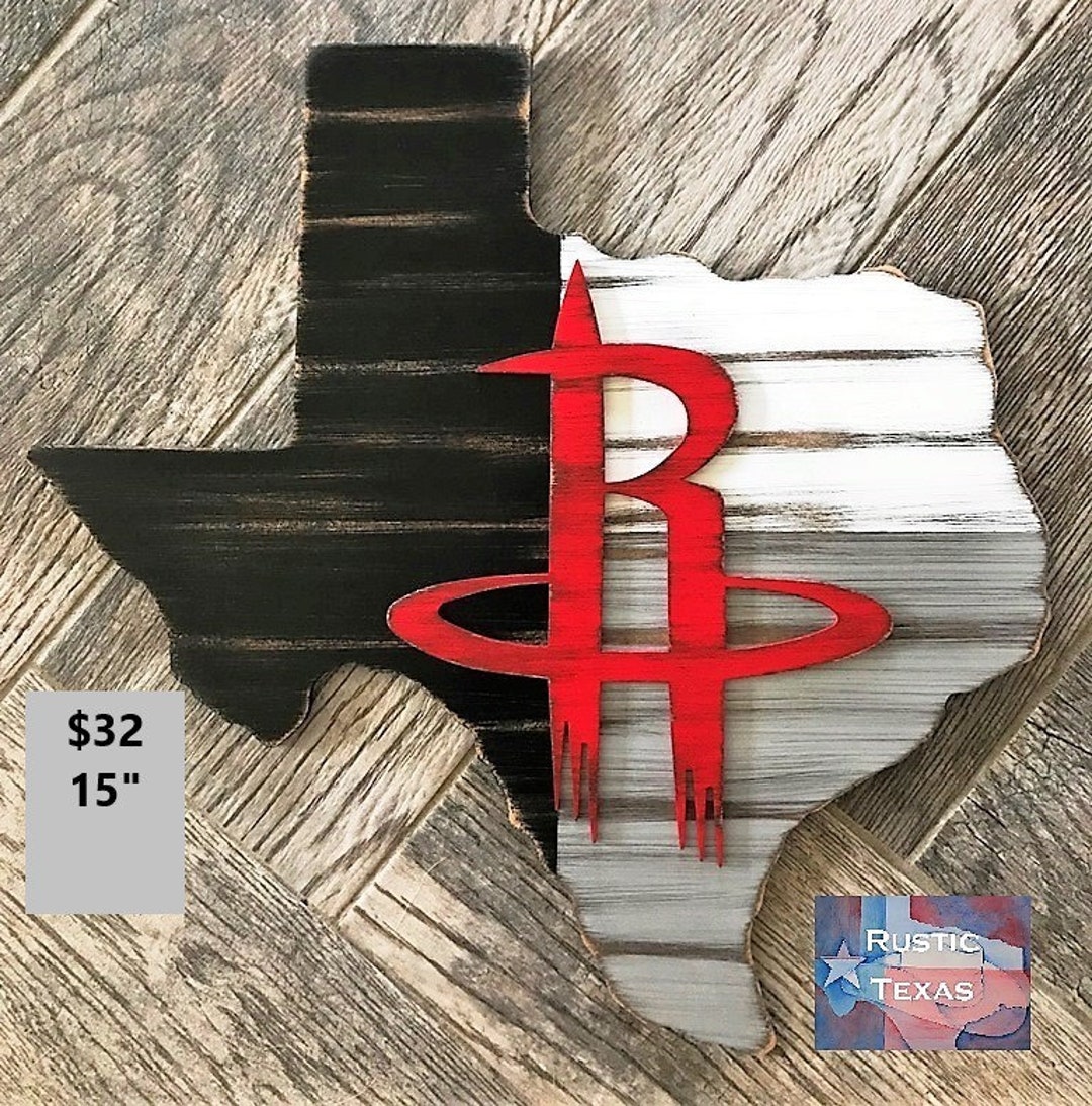 Houston Rockets Rustic Sign - Etsy