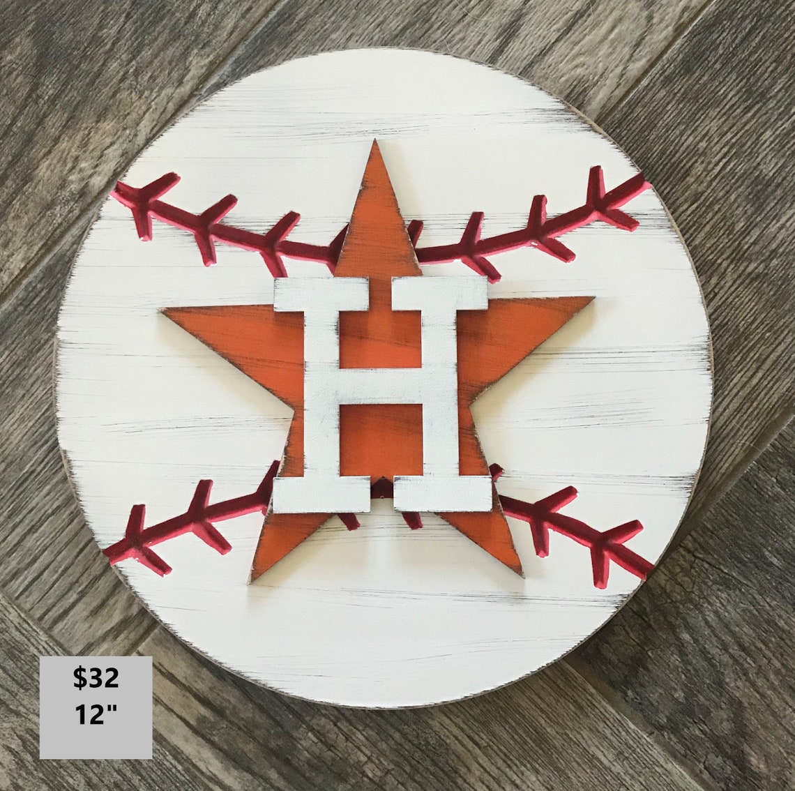 Houston Astros Rustic Baseball Sign - Etsy
