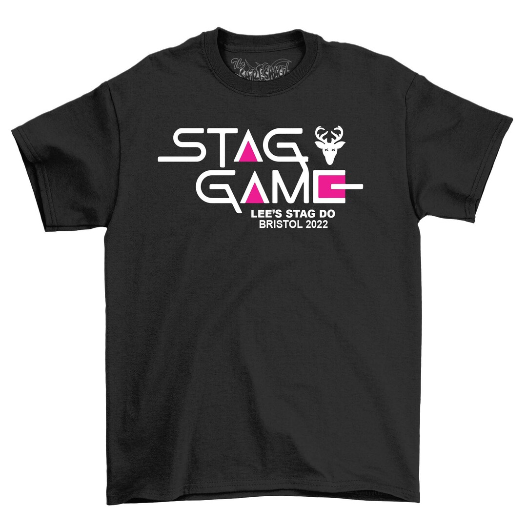 Personalized Stag Game T-shirt: Custom Groom Party Tee - Etsy