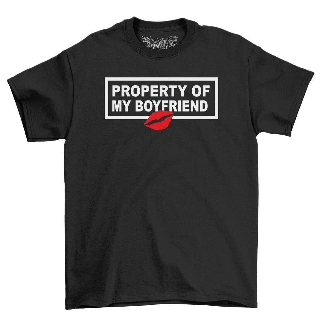 Propiedad De Mi Novio Divertido Regalo de San Valentín Novia Camiseta ...