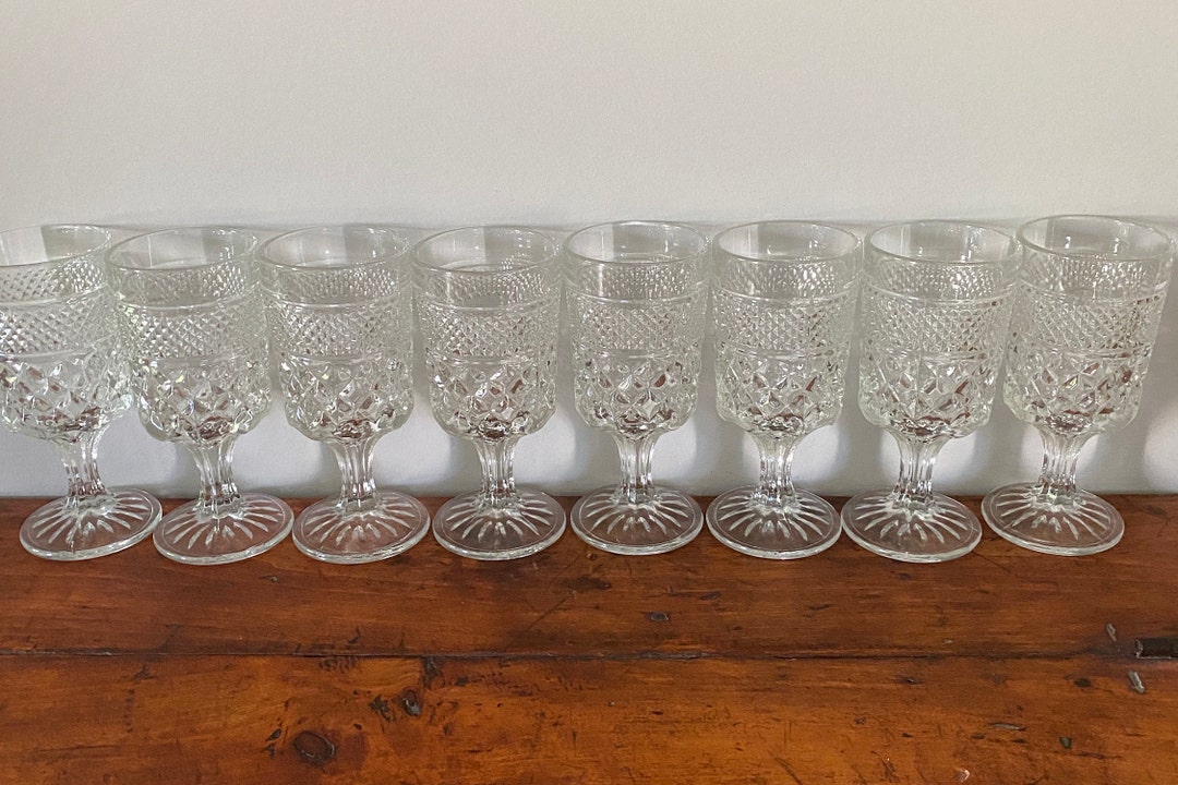 Set of 8 Anchor Hocking Wexford Glasses - Etsy