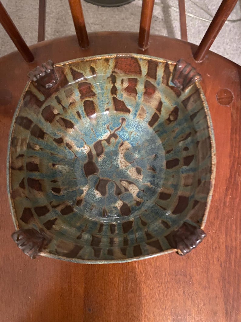 Vintage Hand Crafted Pottery Bowl - Etsy