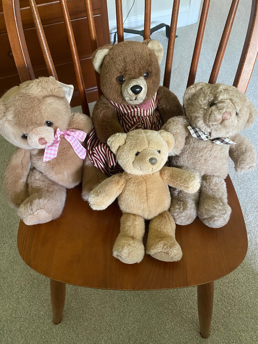 Four Teddy Bears - Etsy