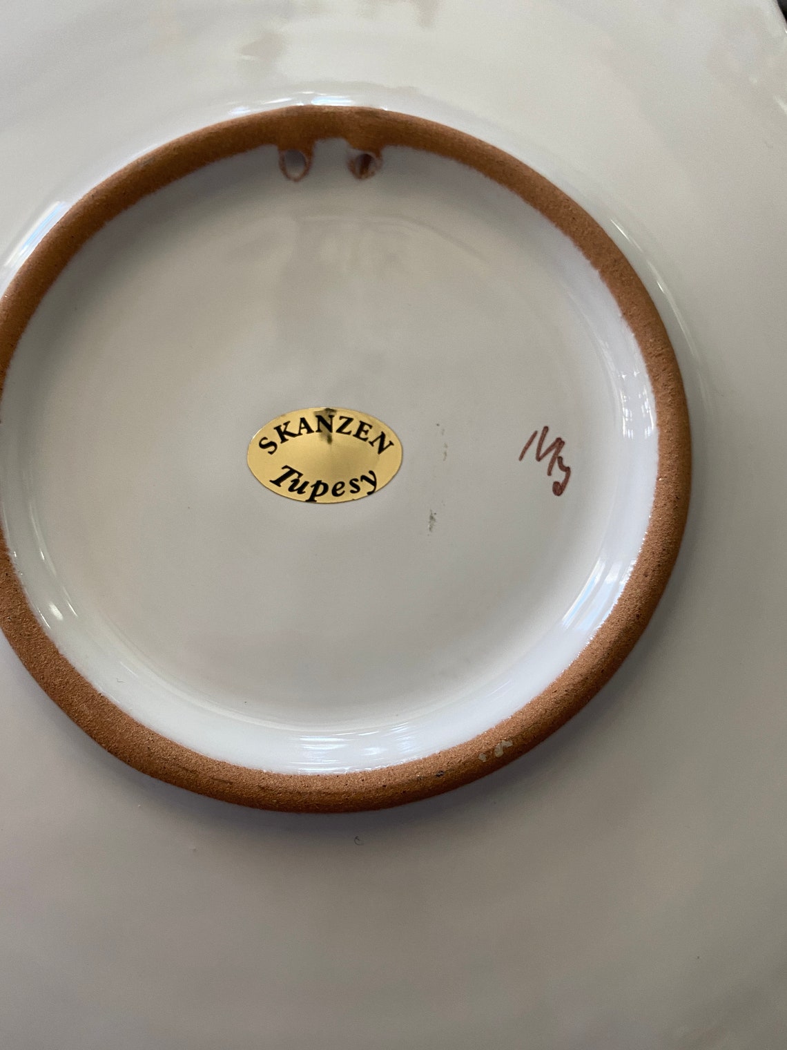 Modra Folk Majolika Plate - Etsy