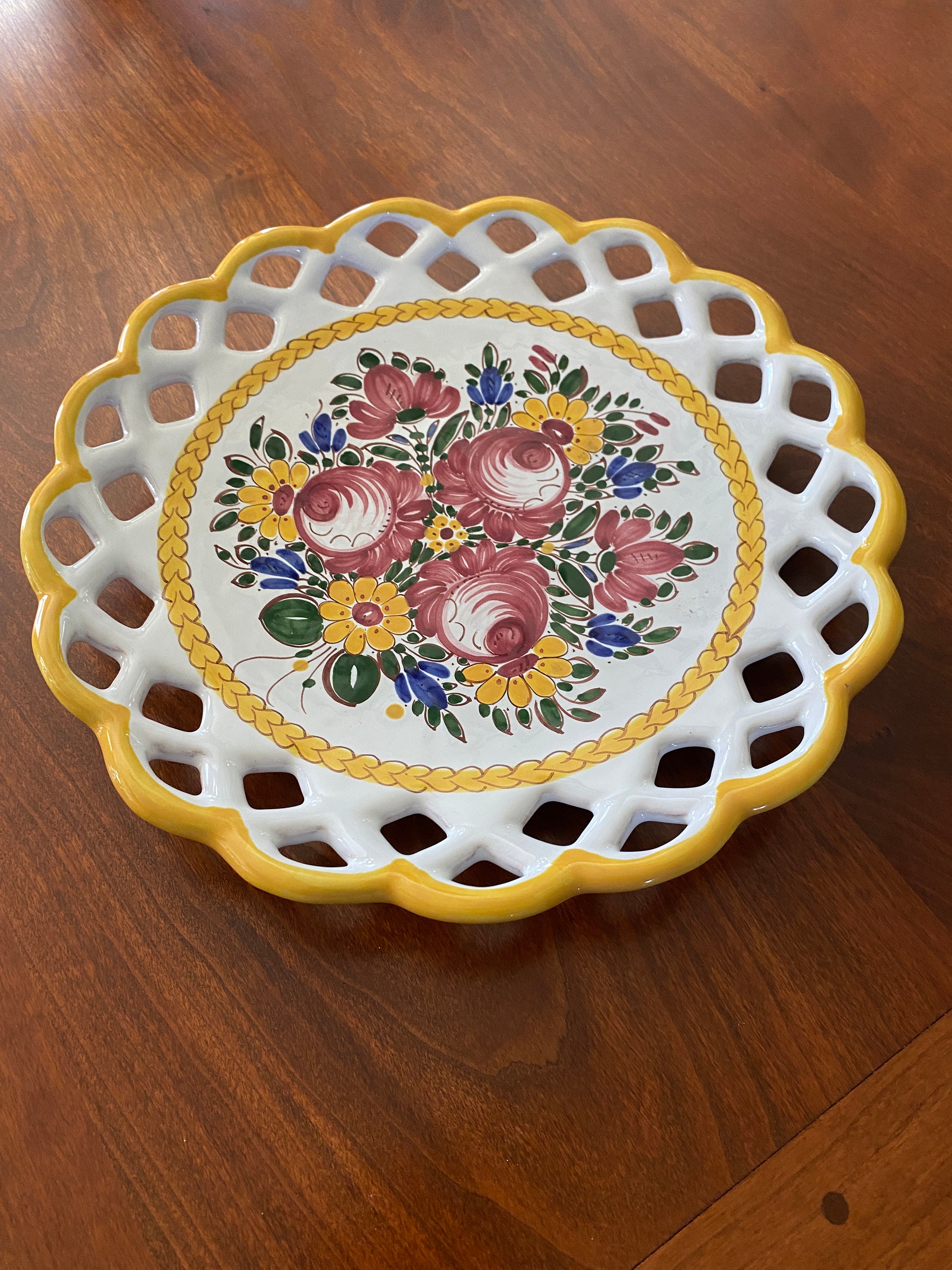 Modra Folk Majolika Plate - Etsy