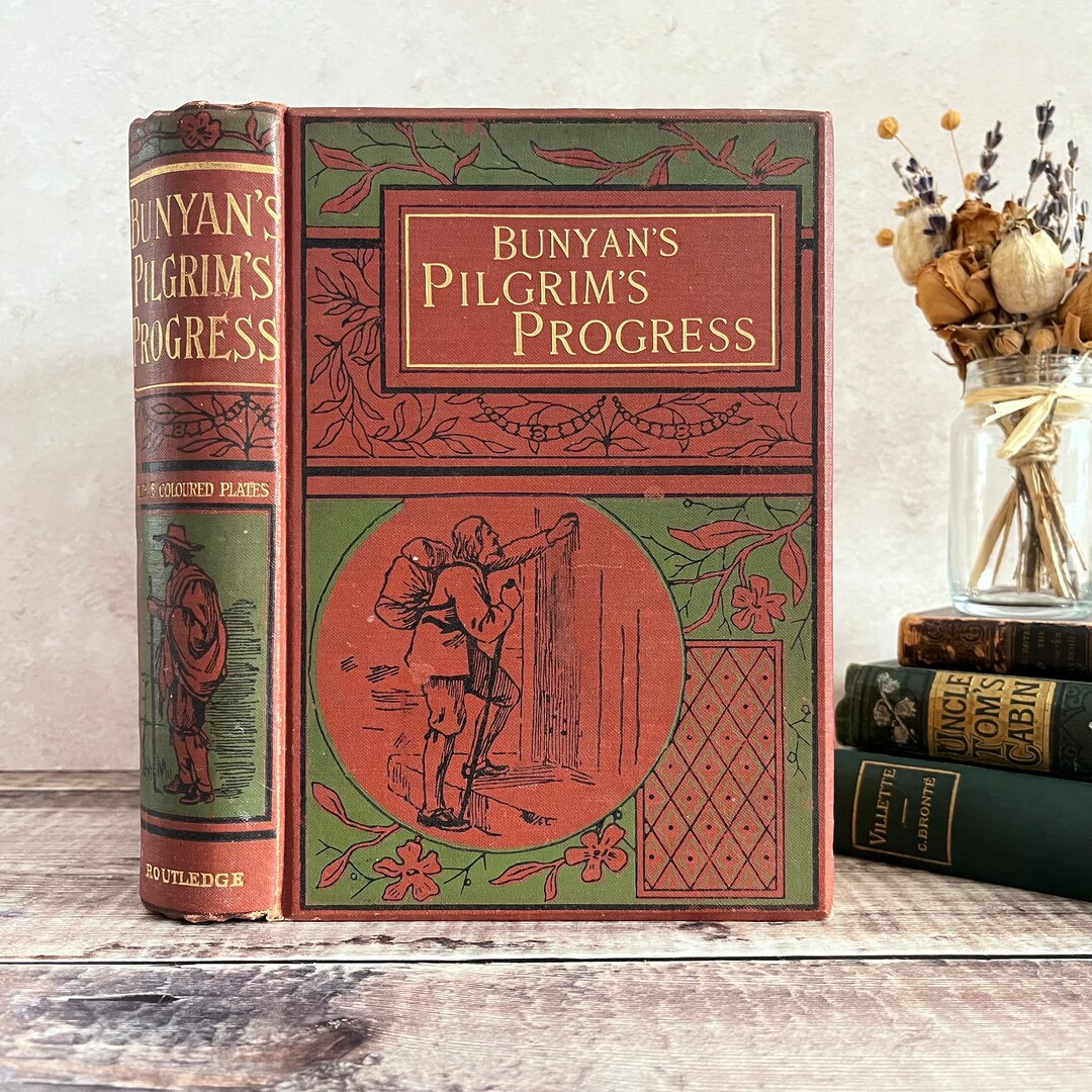 Pilgrim's Progress by John Bunyan Vintage Antique Decorative Book ...