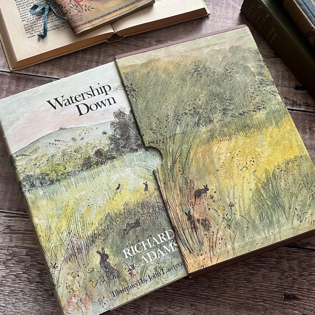 1980 Watership Down by Richard Adams With Slipcase Illustrated - Etsy