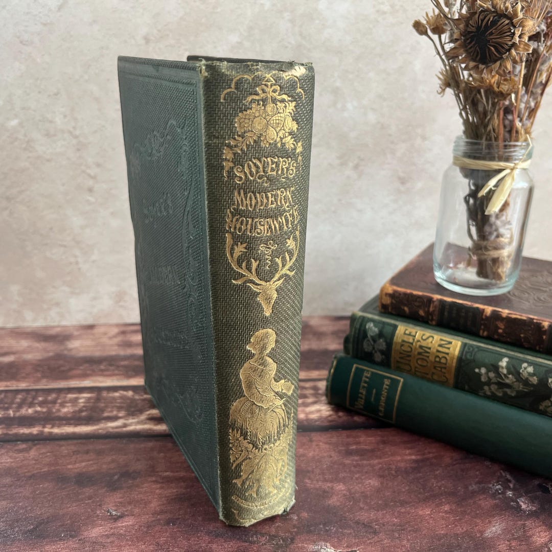 1861 the Modern Housewife Early Victorian Antique Book Social History ...