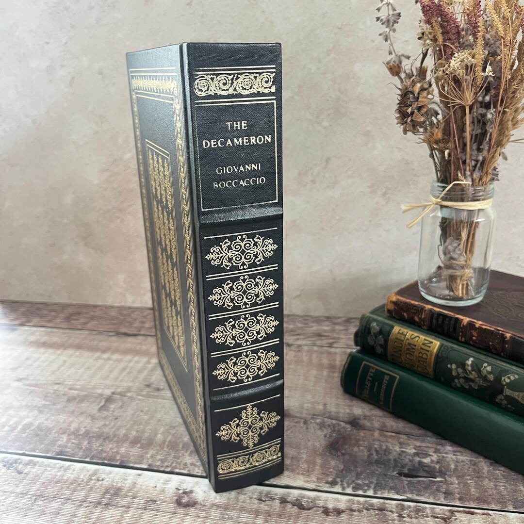 The Decameron by Giovanni Boccacio Franklin Library Faux Leather ...
