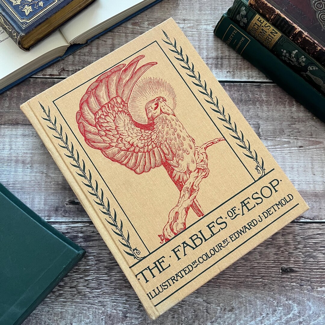 The Fables of Aesop Large Folio Society Hardback Illustrated Edward Detmold Book...published by ...