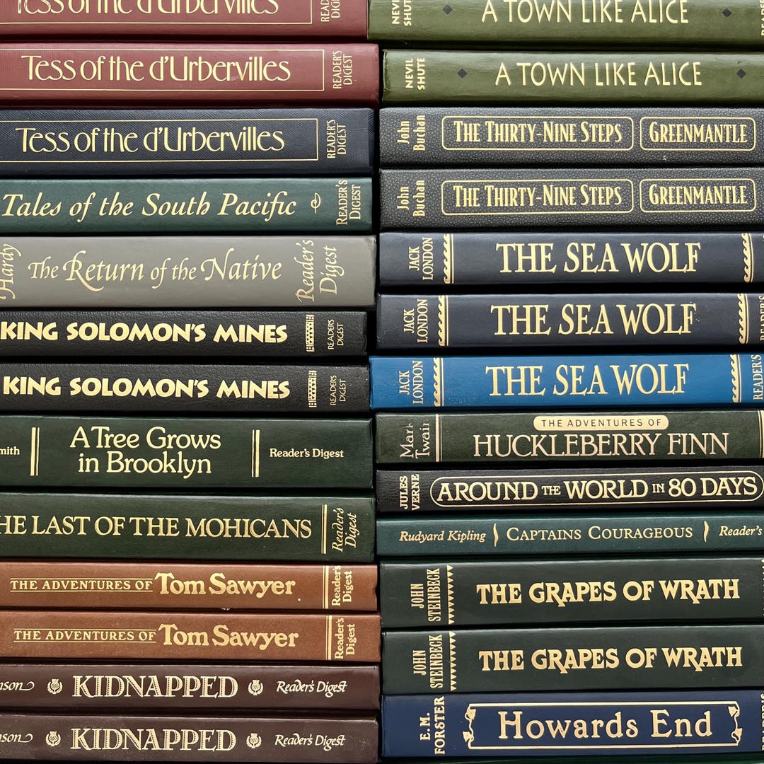 Vintage Reader's Digest Hardback: Decorative Faux Leather Binding - Etsy