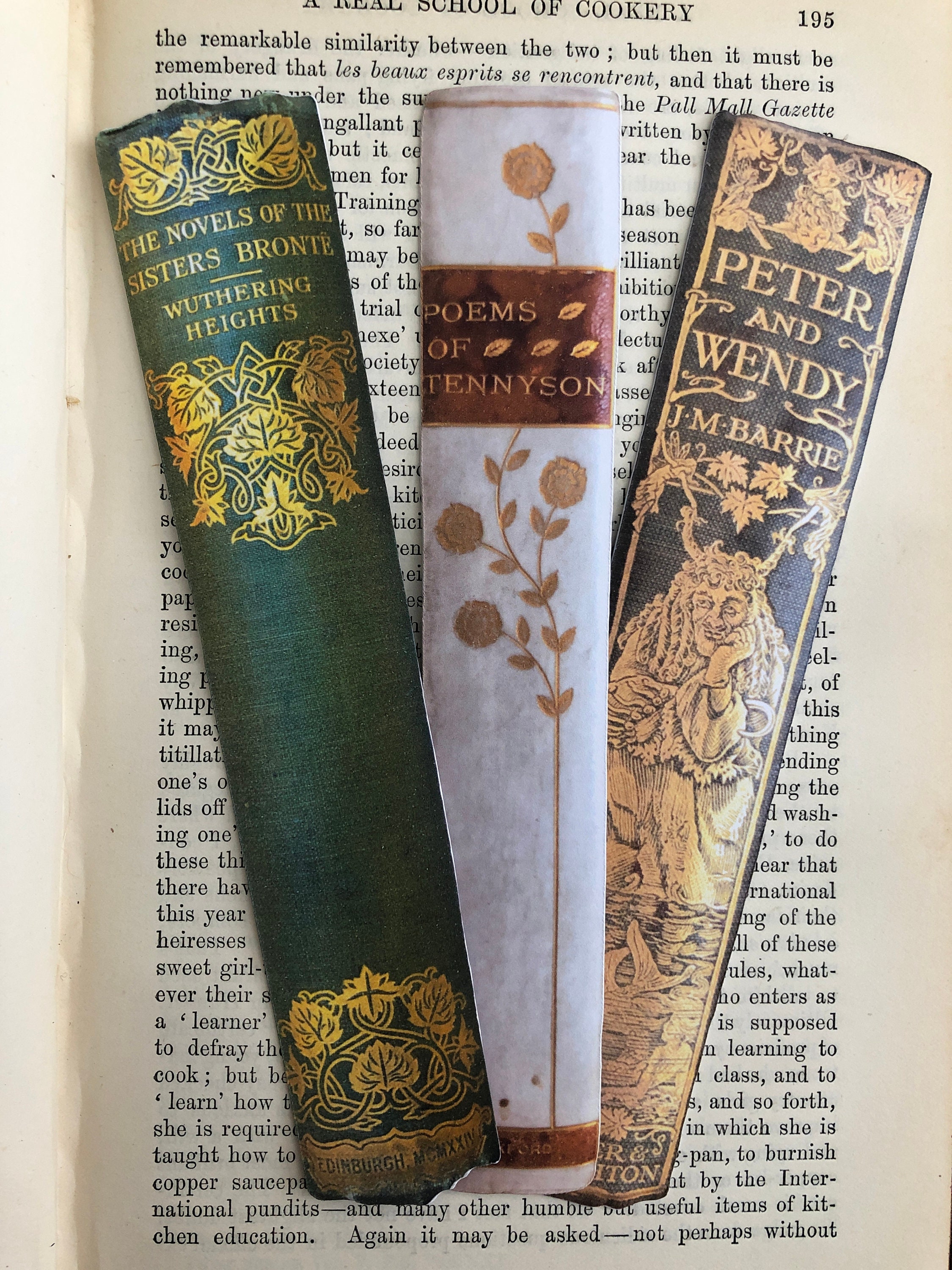 Book Spine Bookmarks ... Printed Antique Book Spines Vintage - Etsy