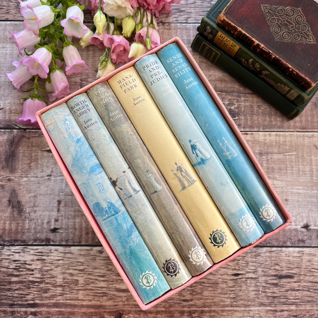 Rare Box Set of Matching Jane Austen Decorative Hardback With Dust ...
