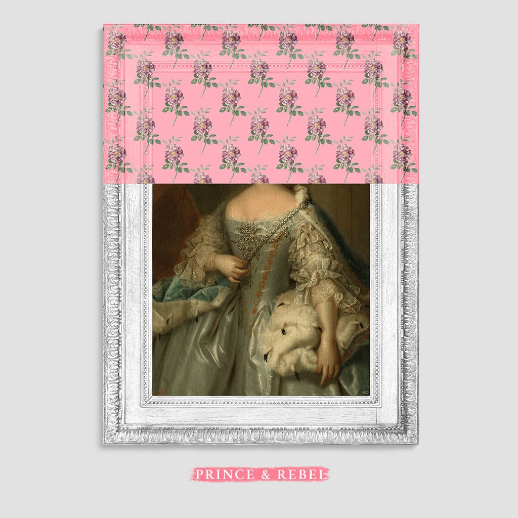 LIMITED EDITION: Princess Royal Rose Canvas Print Unique Wall Art Pink ...