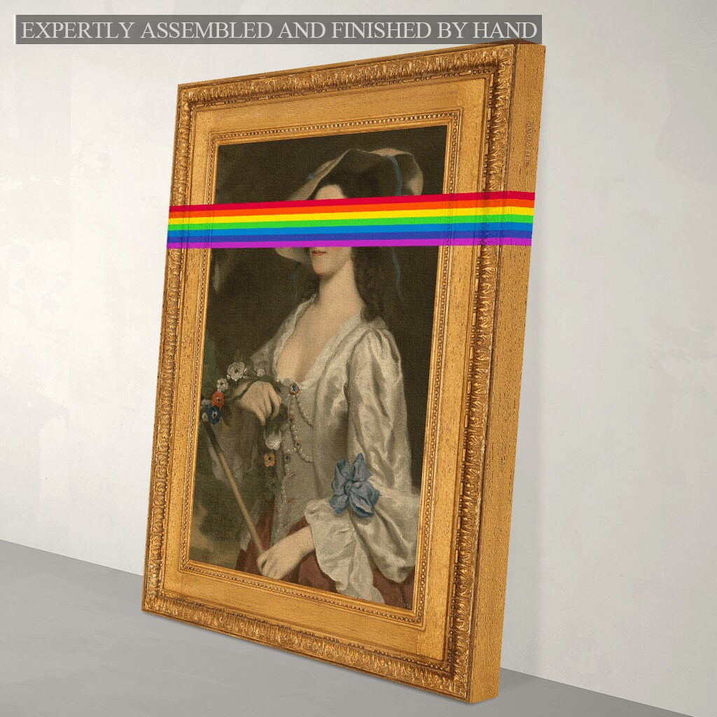LIMITED EDITION: the Rainbow Lady Canvas Print Unique - Etsy