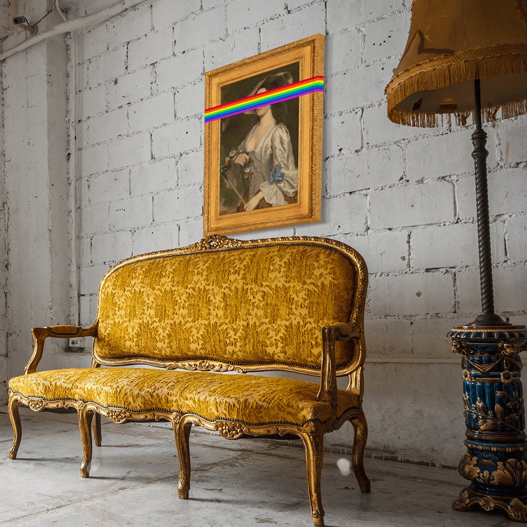 LIMITED EDITION: the Rainbow Lady Canvas Print Unique - Etsy