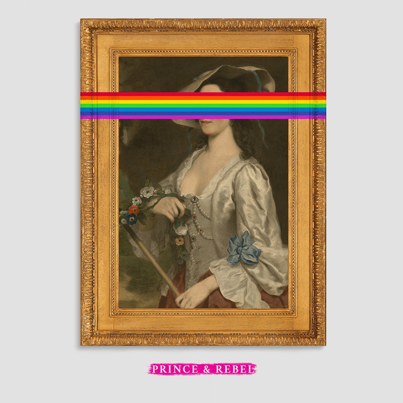 LIMITED EDITION: the Rainbow Lady Canvas Print Unique Unusual and ...