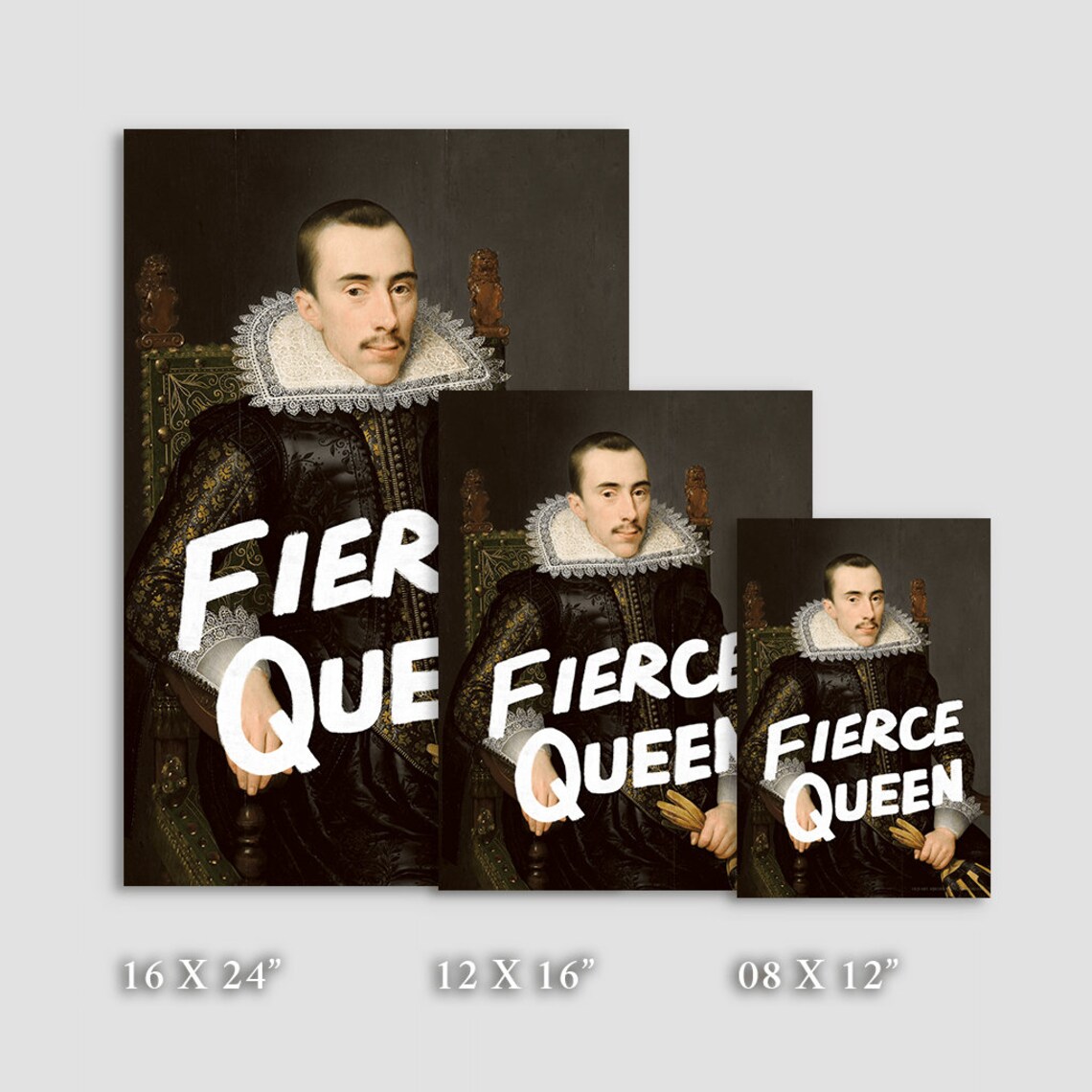 FIERCE QUEEN Paper Art Print Quote Print Fine Art Print - Etsy