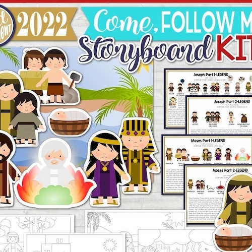 Come Follow Me Old Testament Storyboard Kit 2 MARCH-APRIL | Etsy