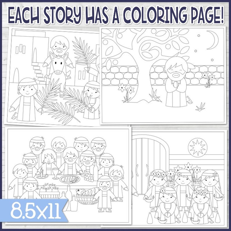 New Testament Storyboard Kit 6, Jesus Stories (digital Download) - Etsy