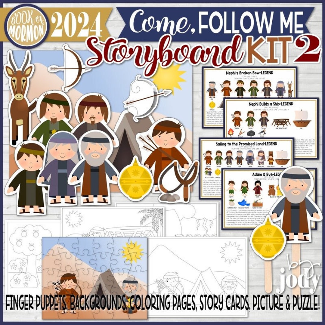 Book of Mormon Storyboard Kit 2, Come, Follow Me 2024, FEBRUARY, Nephi ...