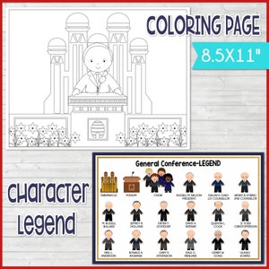 General Conference Storyboard and Activity Kit, Printable, Prophet ...