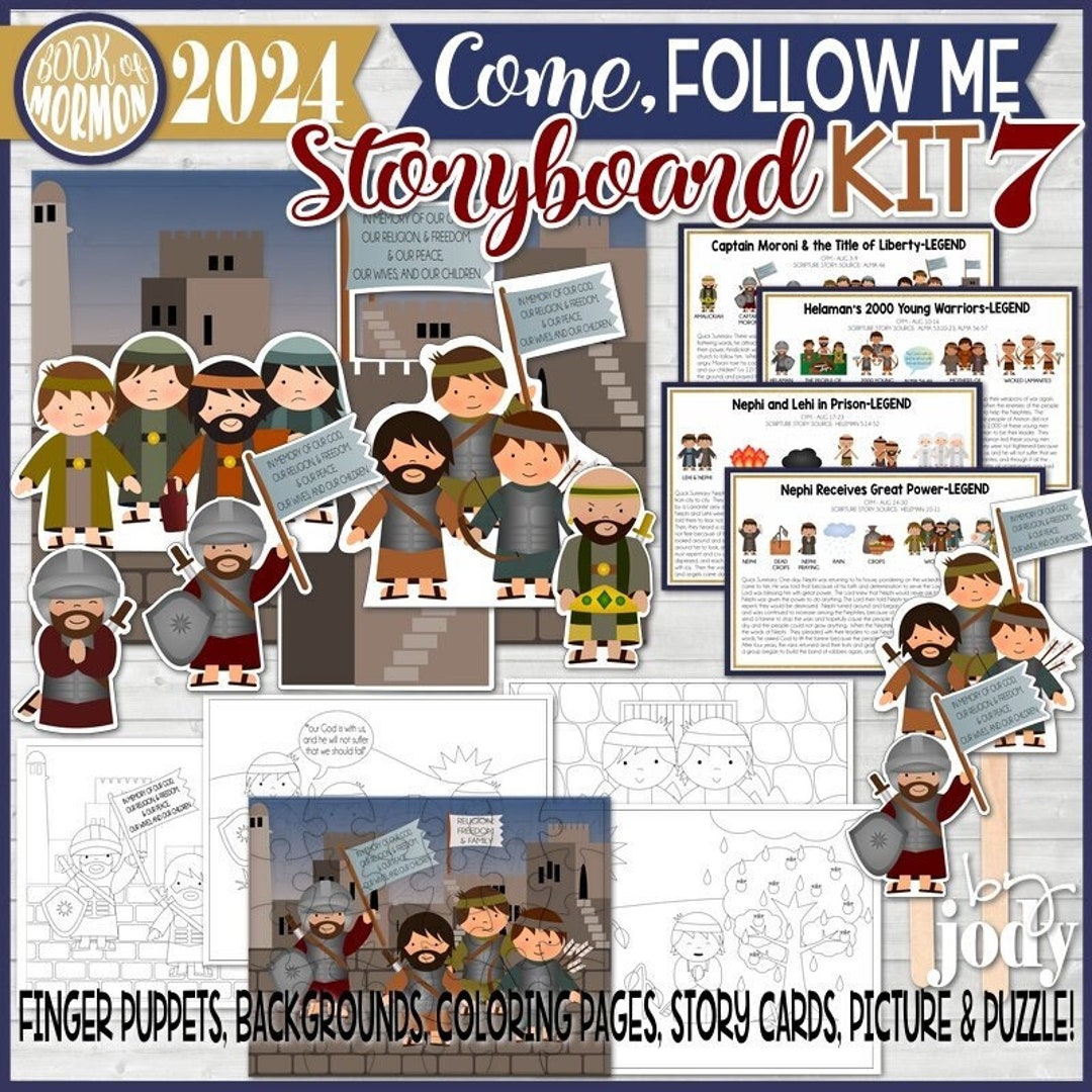 Book of Mormon Storyboard Kit 7, Come, Follow Me 2024, AUGUST ...