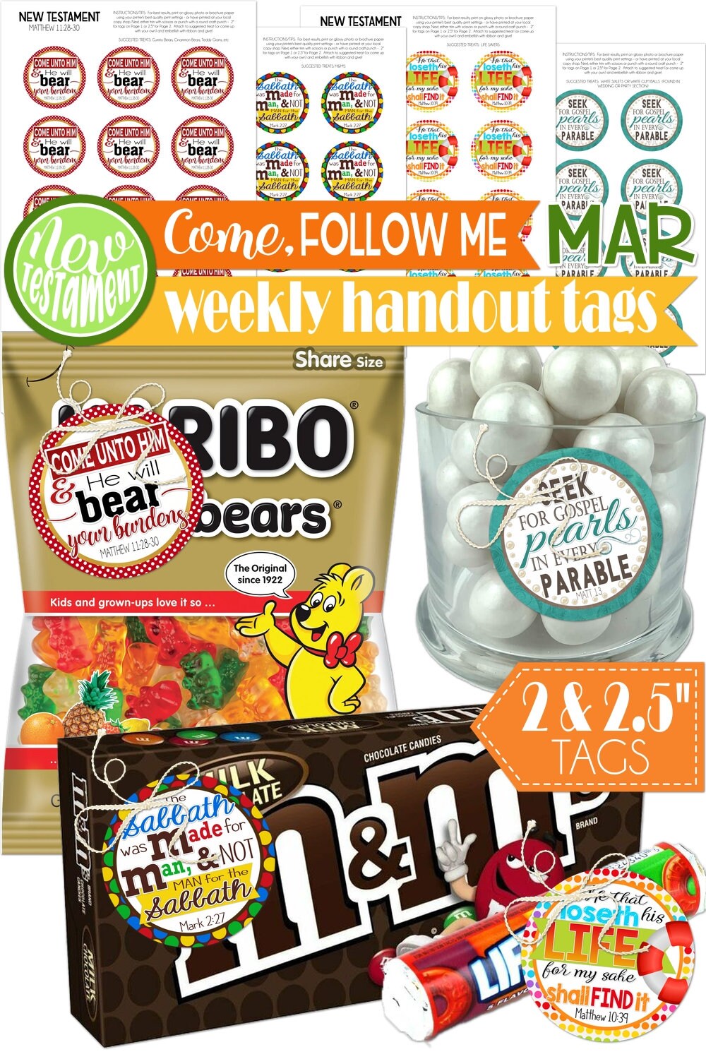 New Testament Favor and Gift Tags Come Follow Me Gift Tags - Etsy