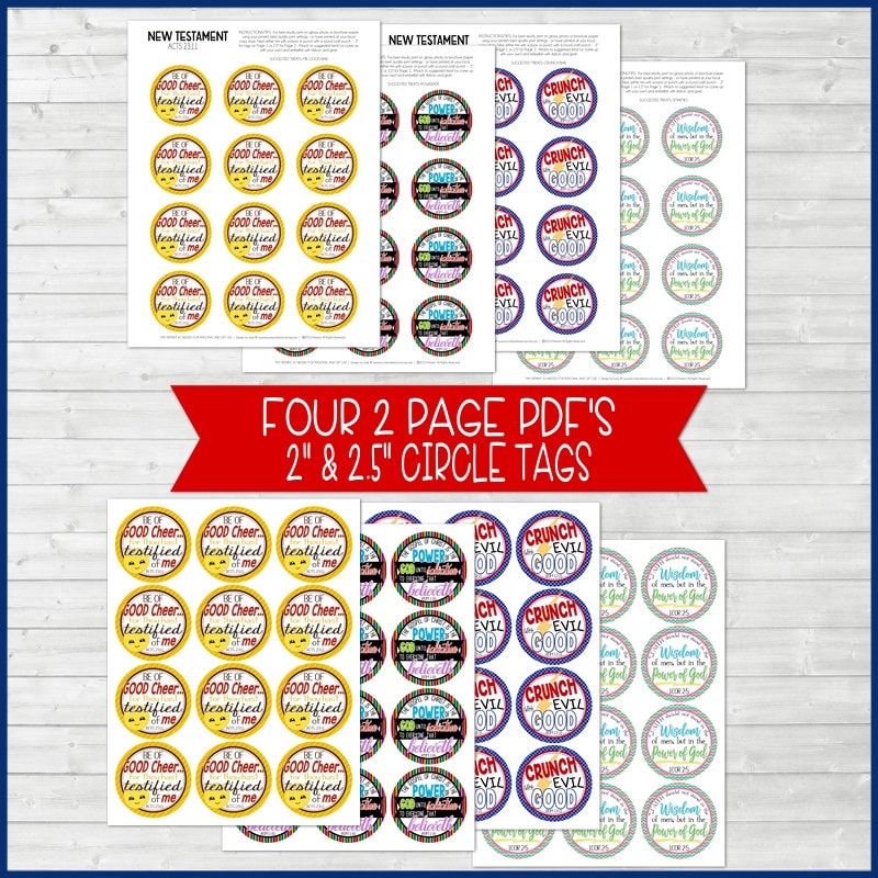 New Testament Favor and Gift Tags, Come Follow Me Gift Tags for AUGUST ...