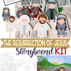 The Resurrection of Jesus Storyboard and Activity Kit, Printable ...