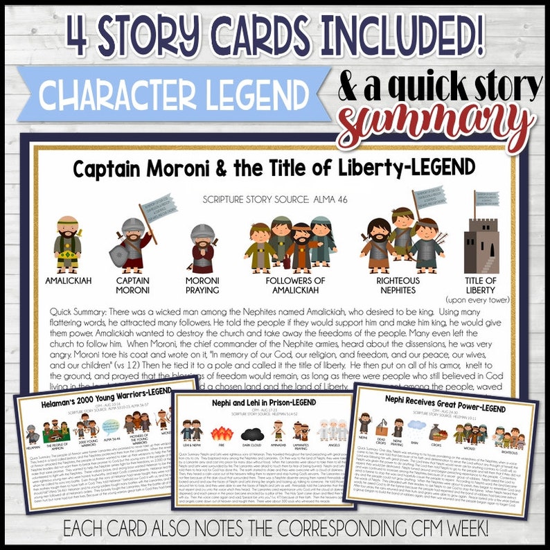 Book of Mormon Storyboard Kit 7, Come, Follow Me 2024, AUGUST ...