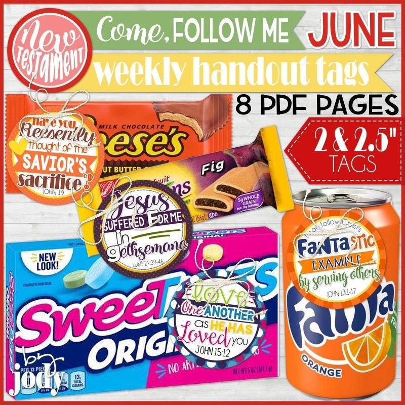 New Testament Favor and Gift Tags Come Follow Me Gift Tags - Etsy