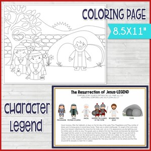 The Resurrection of Jesus Storyboard and Activity Kit, Printable ...