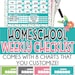 4 Day Homeschool Weekly Checklist, Editable Homeschool Planner, Digital ...