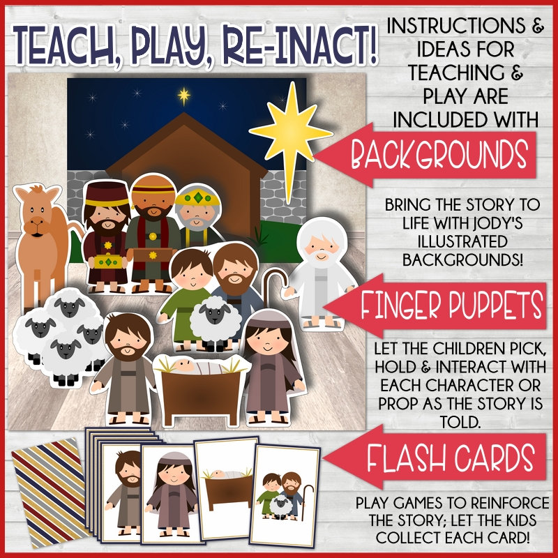 Christmas Storyboard and Activity Kit, Printable, the Birth of Jesus ...