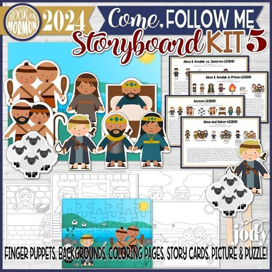 Book of Mormon Storyboard Kit 5, Come, Follow Me 2024, JUNE & JULY ...
