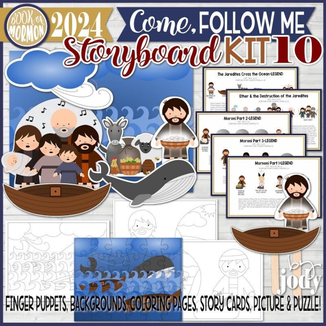Book of Mormon Storyboard Kit 10, Come, Follow Me 2024, NOVEMBER ...