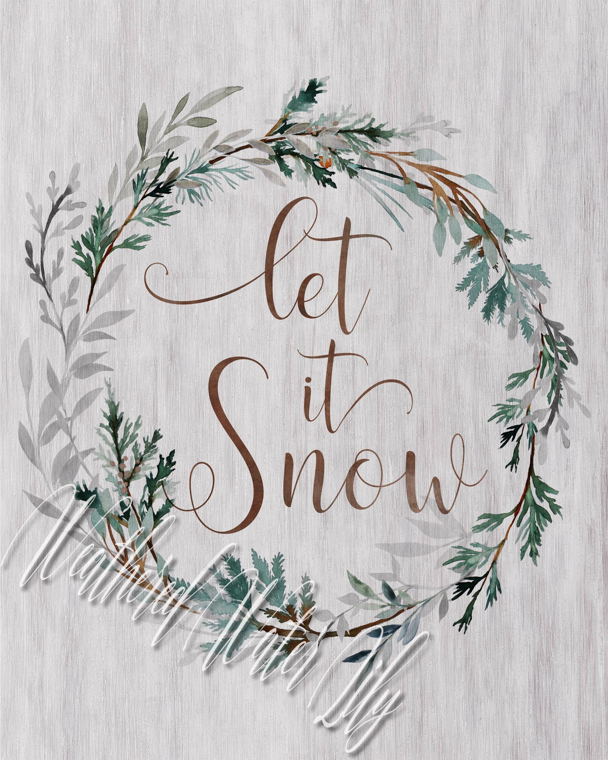 Farmhouse Winter Art, Farmhouse Decor, Let It Snow, Winter Printable ...