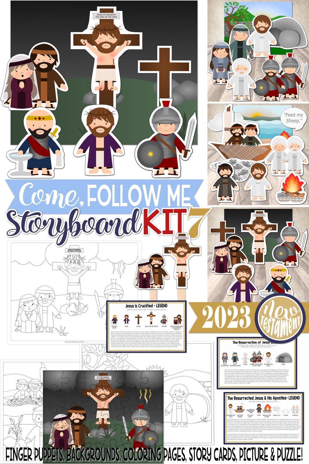 New Testament Storyboard Kit 7, Jesus Crucifixion and Resurrection (PDF ...