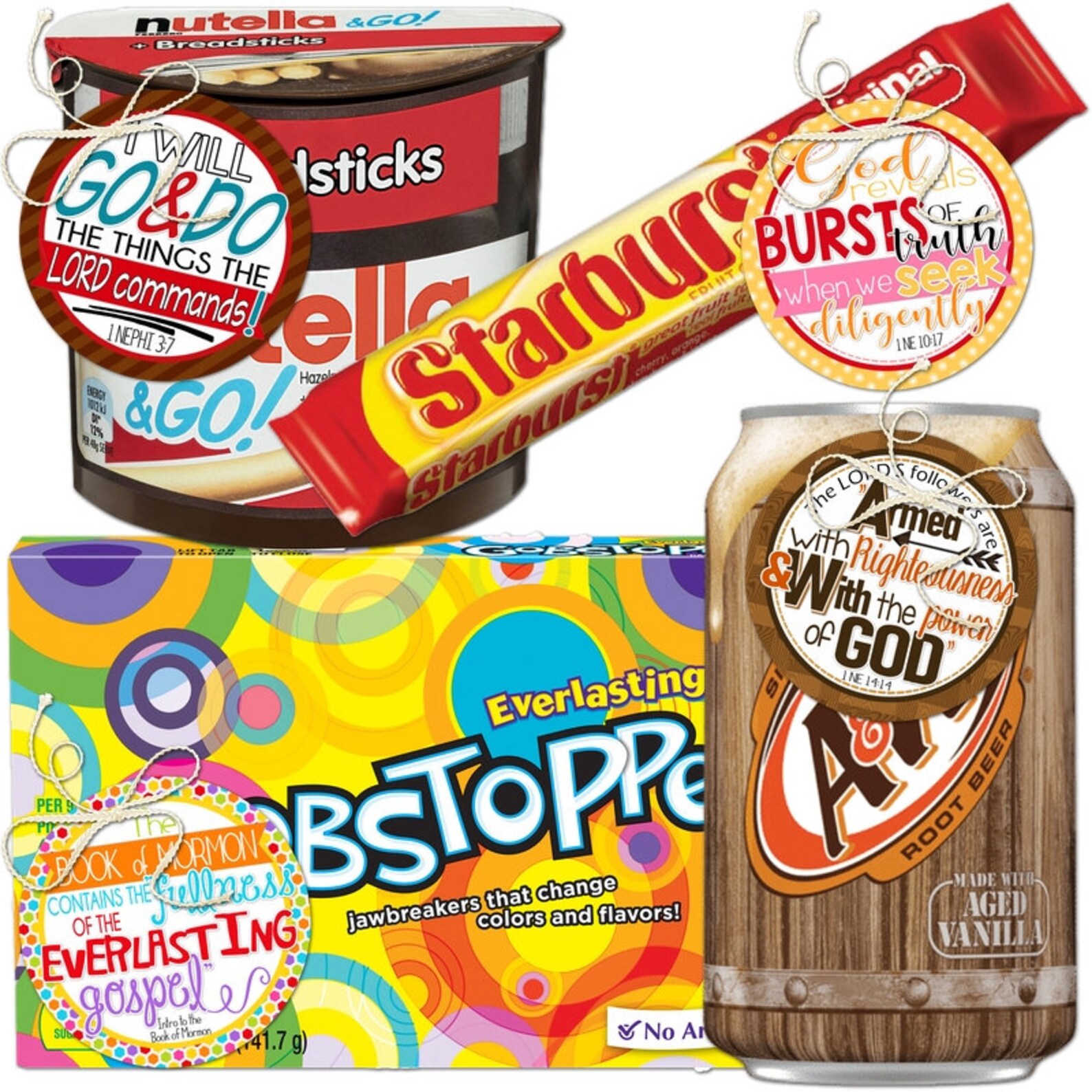 Book of Mormon Favor and Gift Tags, Come Follow Me Gift Tags for ...