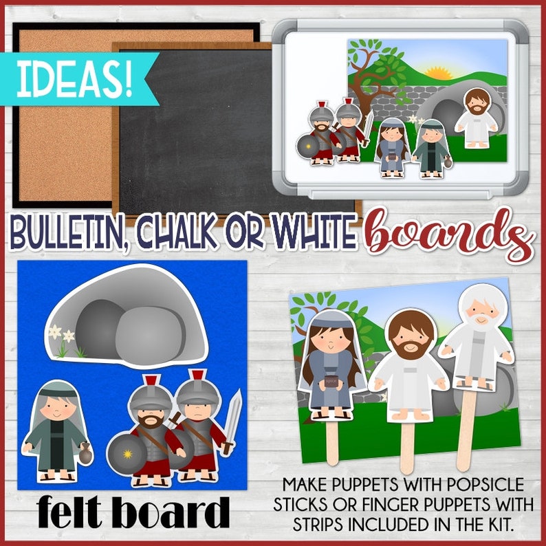 The Resurrection of Jesus Storyboard and Activity Kit, Printable ...