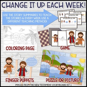 New Testament Storyboard Kit 6, Jesus Stories (digital Download) - Etsy