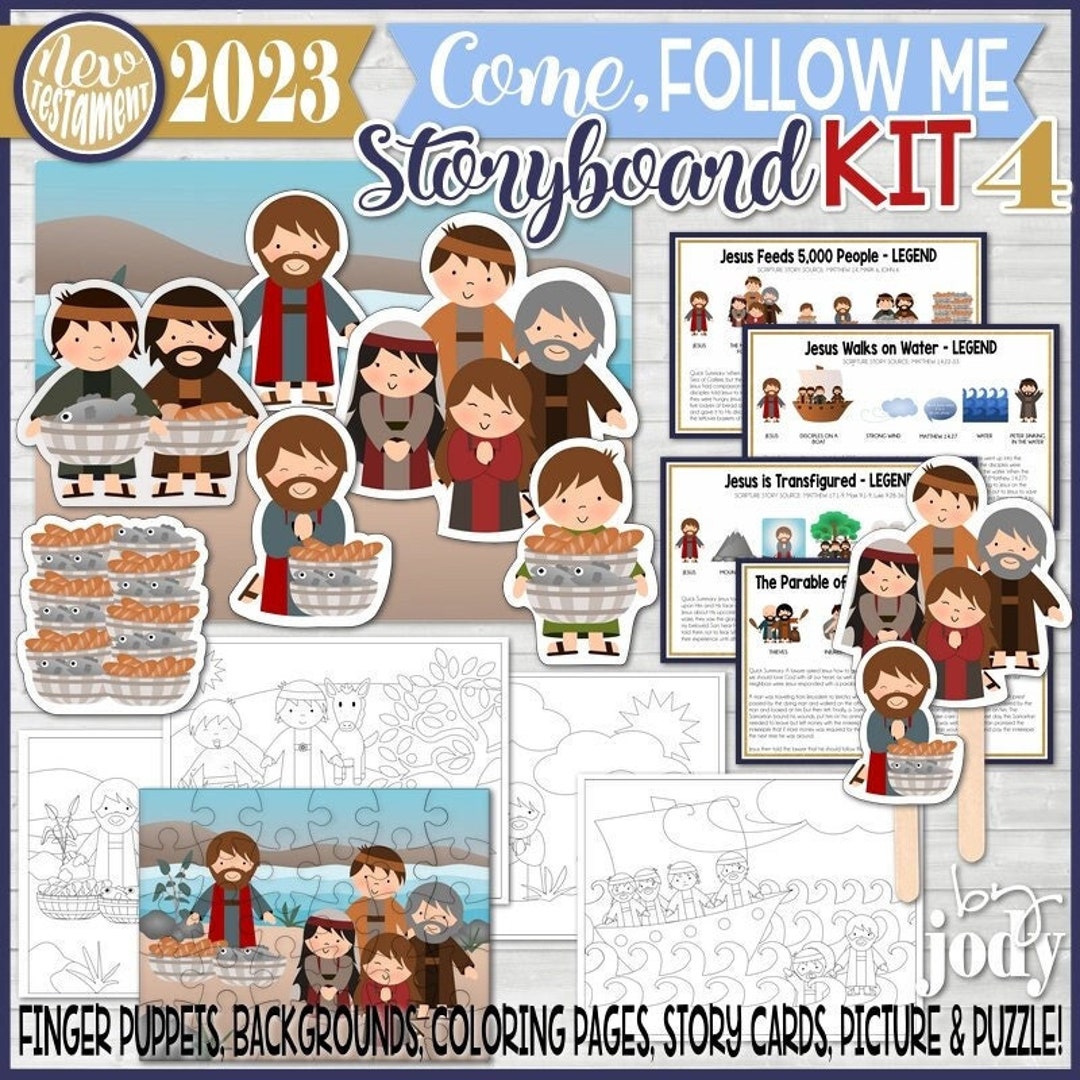 Come, Follow Me New Testament Storyboard Kit 4, March-april 2023, Jesus ...
