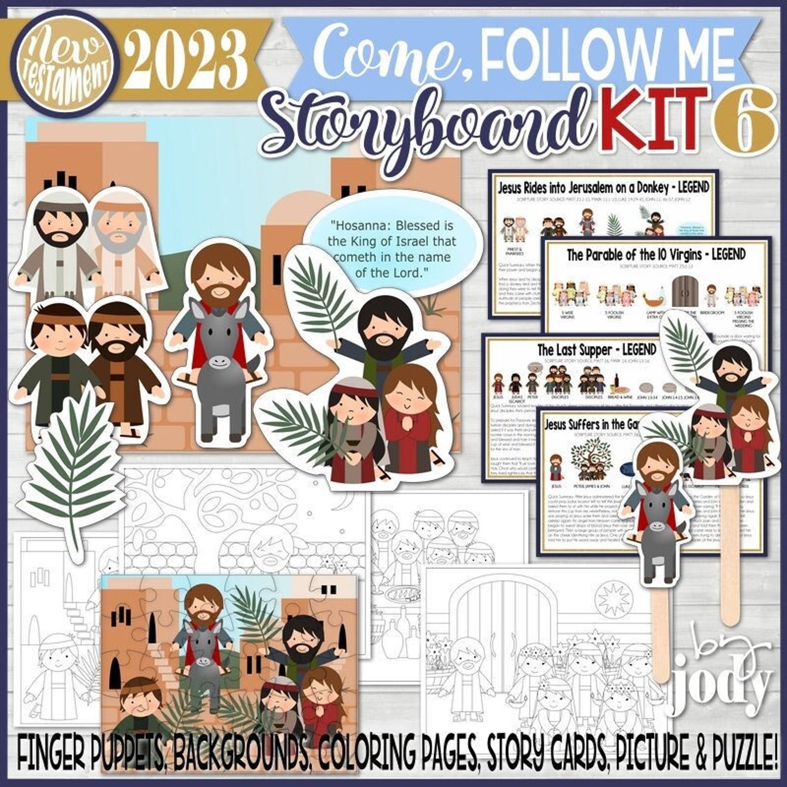 Come, Follow Me New Testament Storyboard Kit 6, May-june 2023, Jesus ...