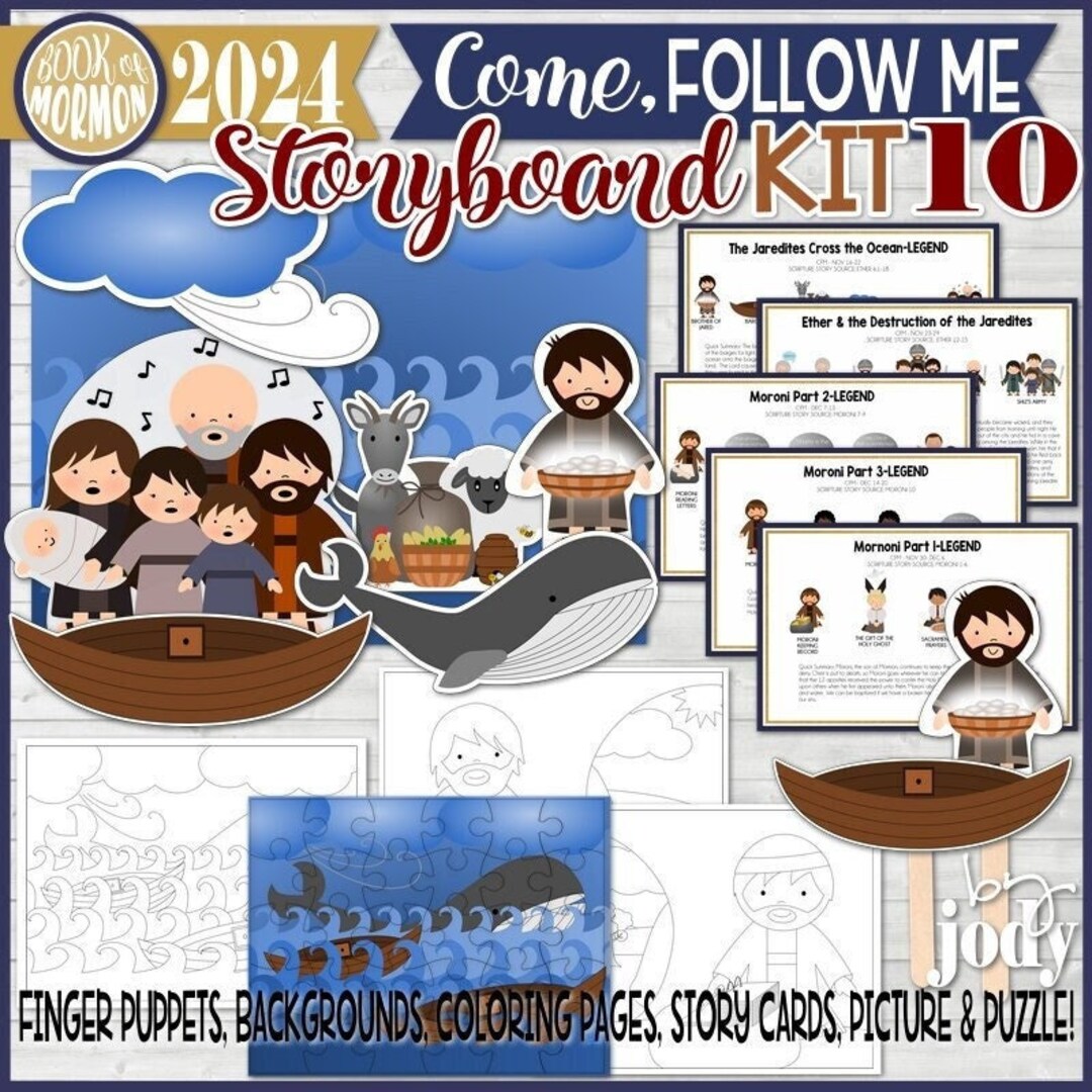 Book of Mormon Storyboard Kit 10, Come, Follow Me 2024, NOVEMBER ...
