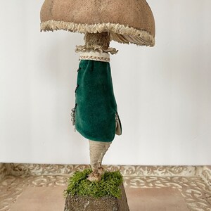Mr. Mushroom, Toadstool, Surreal Art Object, Fiber Art, Home Decor, Textile Mushroom, Made by a ...