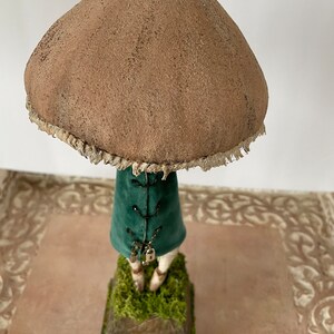 Mr. Mushroom, Toadstool, Surreal Art Object, Fiber Art, Home Decor, Textile Mushroom, Made by a ...
